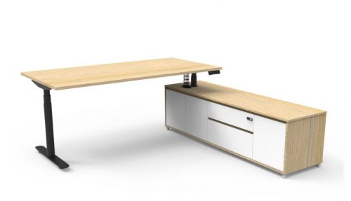 Focus Round Executive Desk & Cabinet - Specfurn